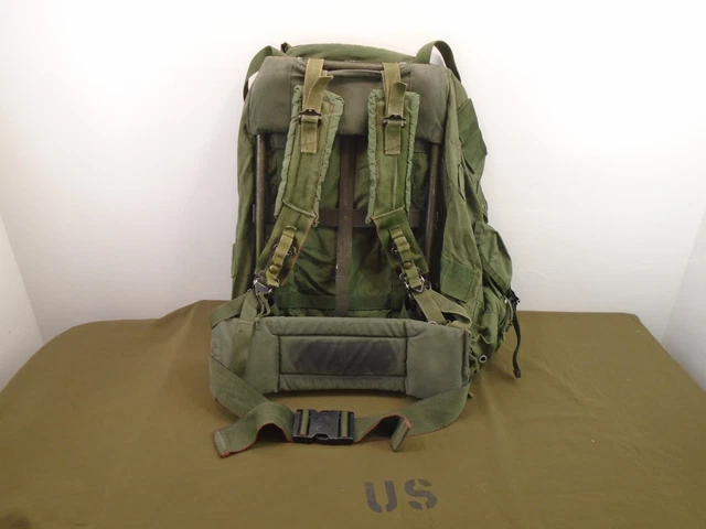 US ARMY USMC Military Large Alice Field Pack w/ Frame, Belt, Straps ...