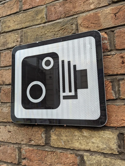 GENUINE TFL TRANSPORT For London Road Sign Street Speed Camera Warning ...
