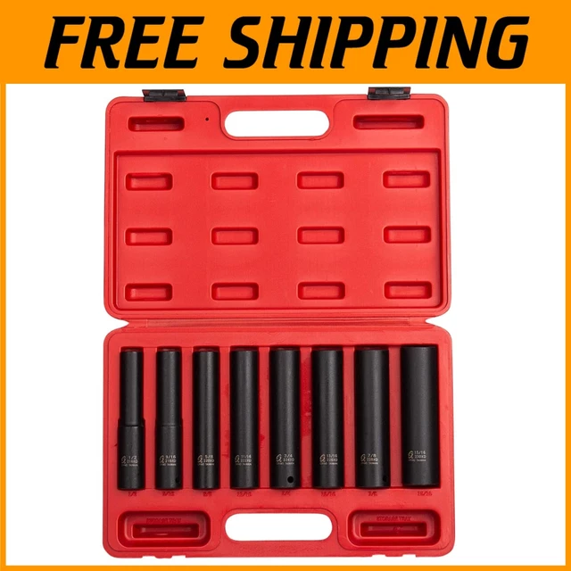 SAE IMPACT SOCKET Set, Dual Size Markings, 1/2" Drive £153.27 - PicClick UK