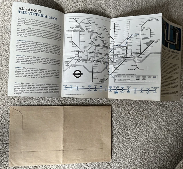 LONDON TRANSPORT VICTORIA Line Brixton Extension Leaflet 1971 ...