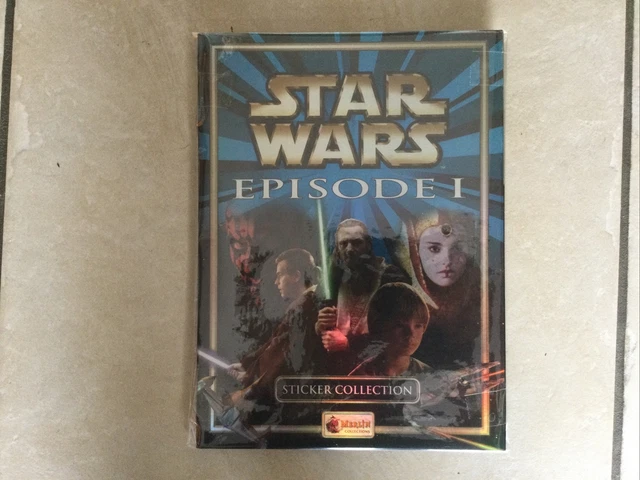 STAR WARS EPISODE 1 Sticker Album &Full Set of Unused Stickers - Merlin ...
