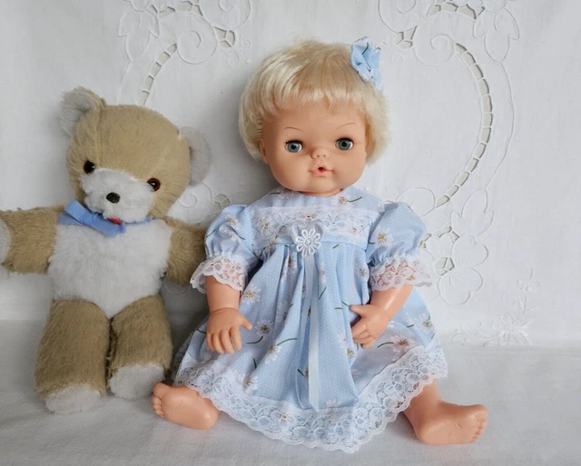 PALITOY TINY TEARS Doll 1970 "Transitional" 16G ~ 16" Vintage Vinyl ...