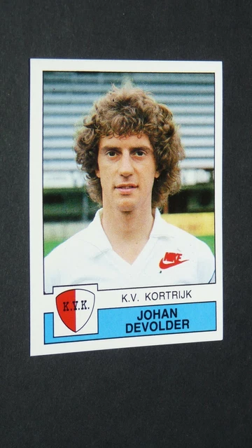 #182 JOHAN DEVOLDER Kv Kortrijk Panini Football 88 1987-1988 Belgique ...