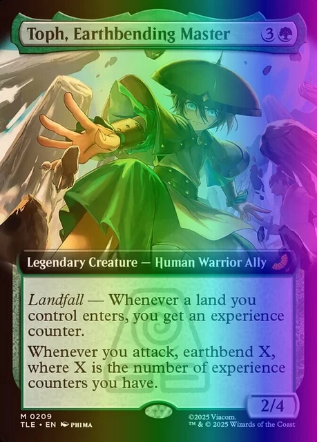 TOPH, EARTHBENDING MASTER (209/319) Avatar The Last Airbender Eternal ...