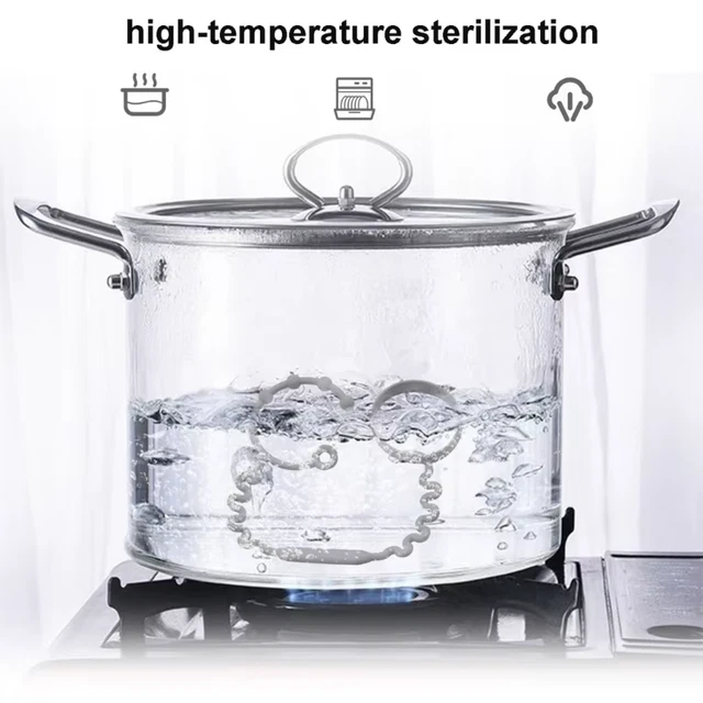 TOY SAFETY STRAP Stretchable Silicone Pacifier Clips Baby Toddler ...