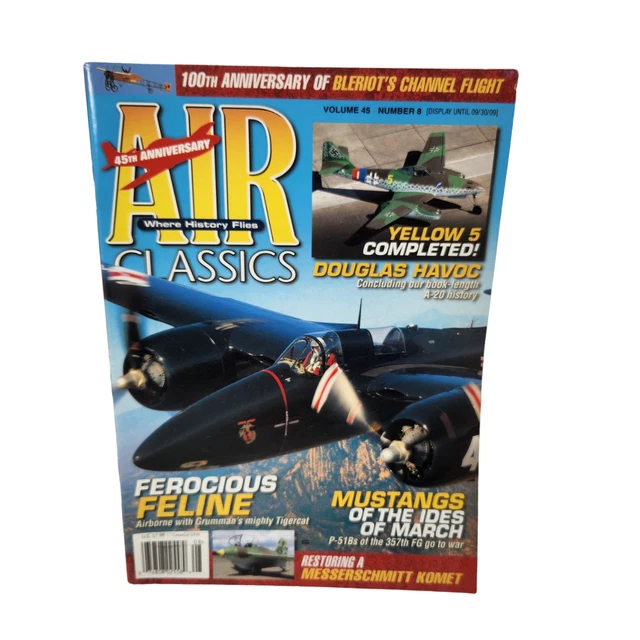 AIR CLASSICS AIRCRAFT Magazine Août 2009 Vol 45 Numéro 8 ~ Grumman F7F ...