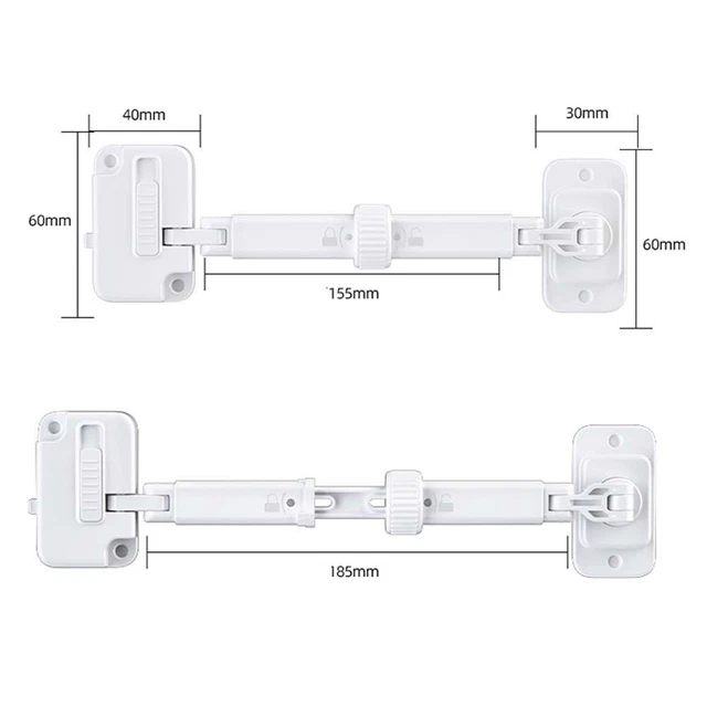 ABS CHILD SAFETY Lock Adjustable Window Restrictor Window Stopper Home ...