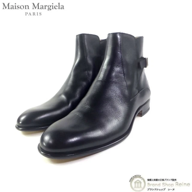 MAISON MARGIELA SIDE Belt Leather Short Boots 37WU0280, Men's Size 43 ...