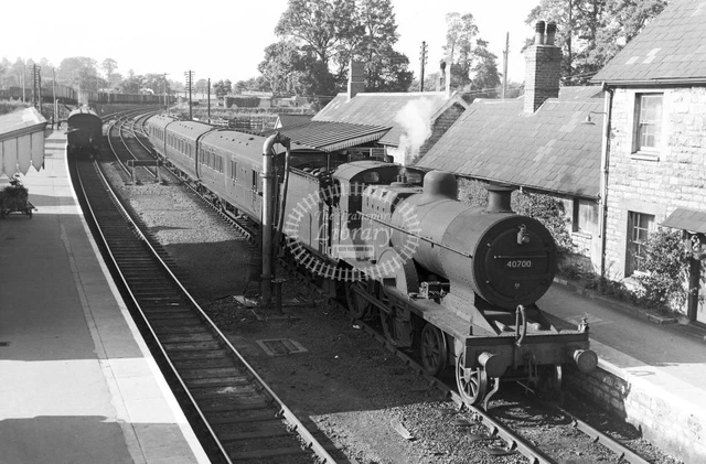 PHOTO BR British Railways Steam Locomotive 40700 Evercreech Junction ...