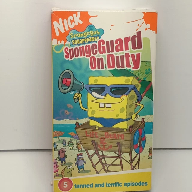 SPONGEBOB SQUAREPANTS SPONGEGUARD On Duty VHS 2004 Nickelodeon Nick ...