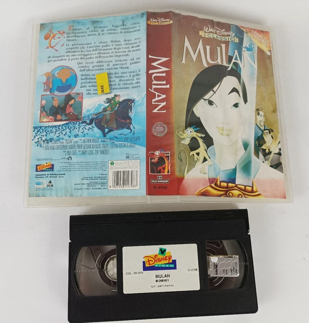 MULAN 1999 VHS italiano Walt Disney Pictures Classici Barry Cook Tony ...