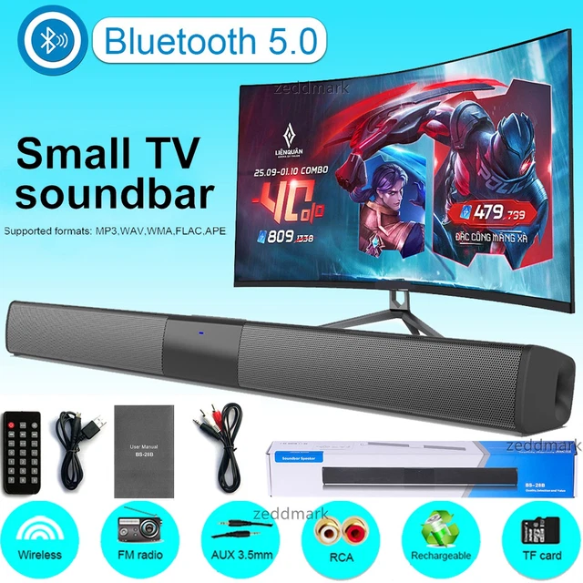 TV HOME THEATER Bluetooth Sound Bar TF/AUX Computer PC Speaker System ...