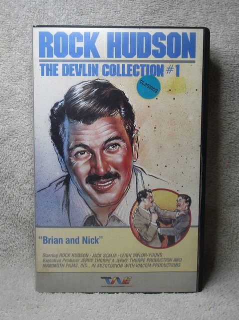 ROCK HUDSON DEVLIN Collection #1 Official TWE Home Video VHS Tape OOP ...