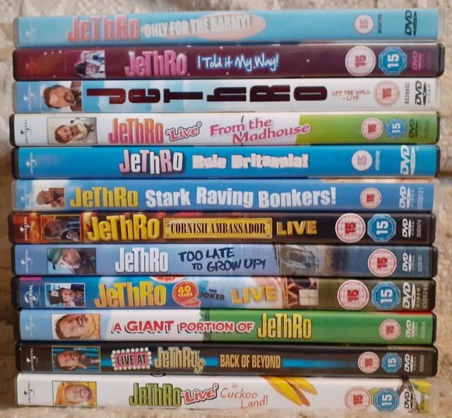 12X JETHRO STAND Up Comedy Comedian DVD Bundle Job Lot £29.95 - PicClick UK