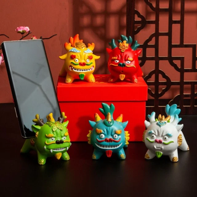 MINIATURE CHINESE DRAGON Figurine Resin Chinese Dragon Collectible ...