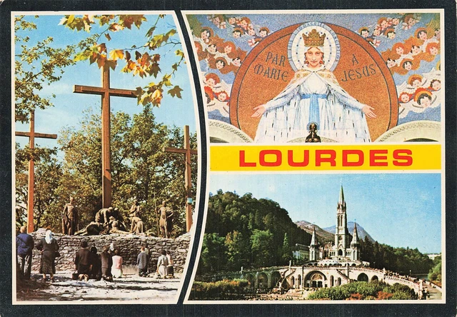 65 LOURDES 13E Station Du Calvaire Fresque De La Basilique D EUR 5,90 ...