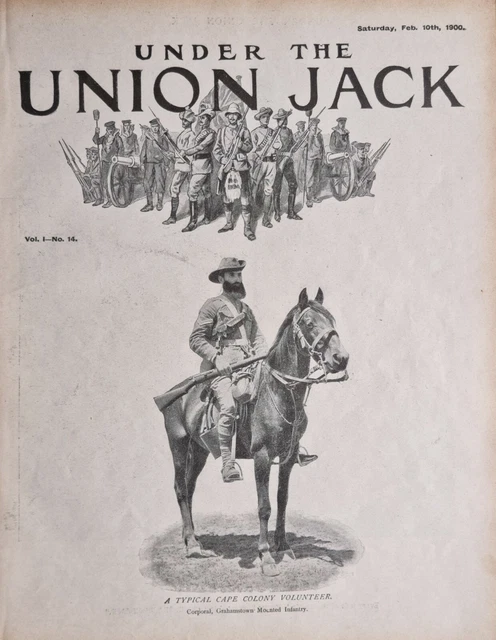 1900 PRINT BOER War Corporal Grahamstown Mounted Infantry Cape Colony ...