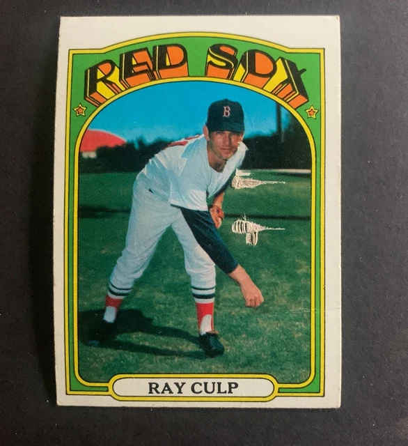 TOPPS 1972 CARTE baseball Red Sox Culp Yastrzemski lot de 2 cartes EUR ...