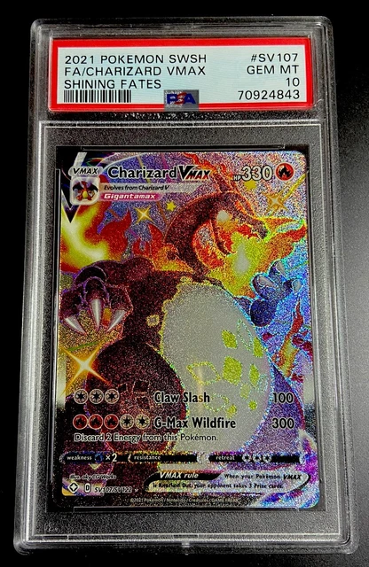 CHARIZARD VMAX SHINY SV107/122 psa 10 (strong 10) EUR 269,90 - PicClick FR