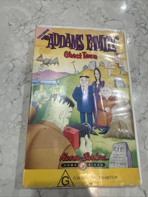ADDAMS FAMILY GHOST Town VHS Tape 1991 Hanna-Barbera Vintage Cartoon ...