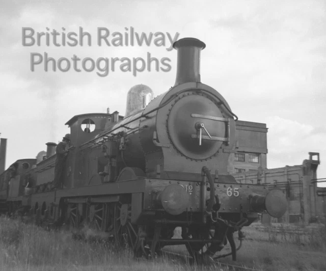 LARGER NEGATIVE BR British Railways Steam Loco 65 Class 01 at Ashford ...