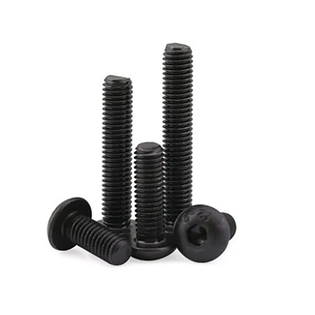 M4 M5 M6 M8-M12 Socket Button Head Screws 10.9 High Tensile Black Allen ...