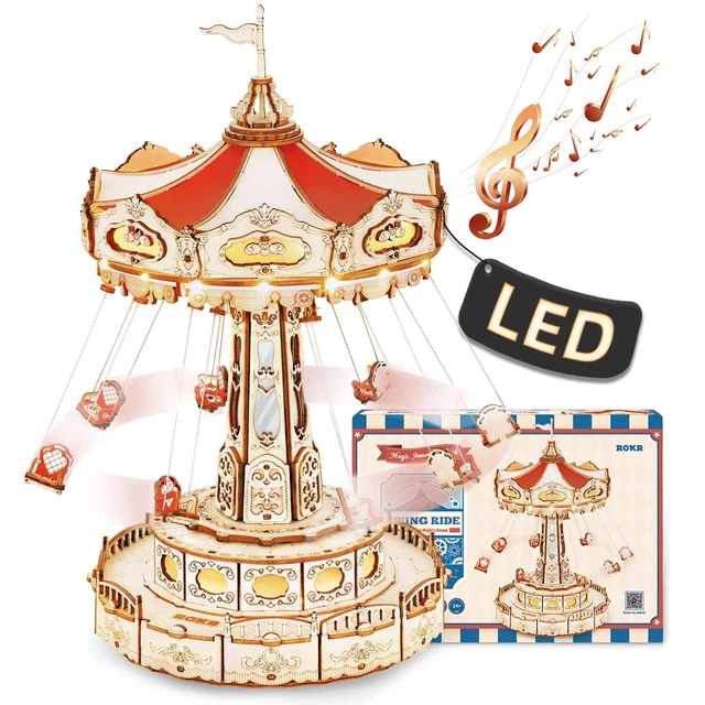 ROKR 3D ROKR para Adultos-Proyectos STEM para Niños-LED Modelo de Paseo ...