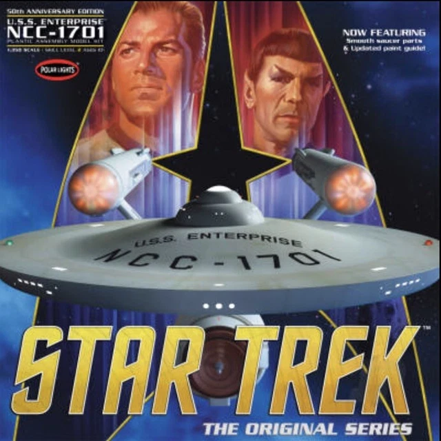 STAR TREK TOS 1/350 USS Enterprise Model Kit By Polar Lights - New! £ ...