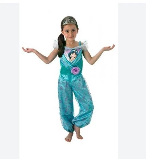 RUBIE'S DISNEY PRINCESS Shimmer Jasmine Fancy Dress Child Costume 7-8 Years £10.99 - PicClick UK