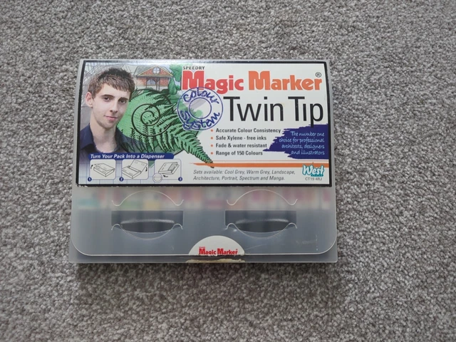 MAGIC MARKER TWIN Tip 12 Pack Spectrum Set £10.00 - PicClick UK