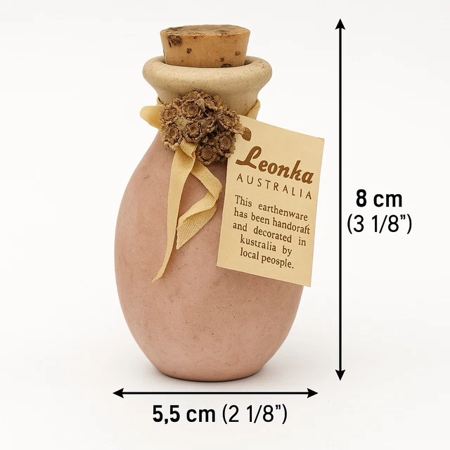LEONKA AUSTRALIA HANDCRAFTED Earthenware Oil Bottle - Vintage Pottery ...