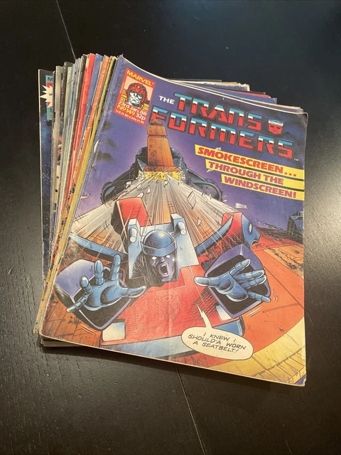 30X MARVEL UK Transformers G1 Comics Lot Issues 68-149 July 1986 ...