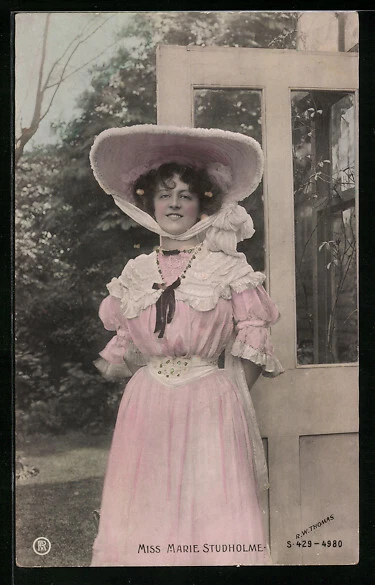 ANSICHTSKARTE SCHAUSPIELERIN MISS Marie Studholme mit Hut EUR 5,00 ...