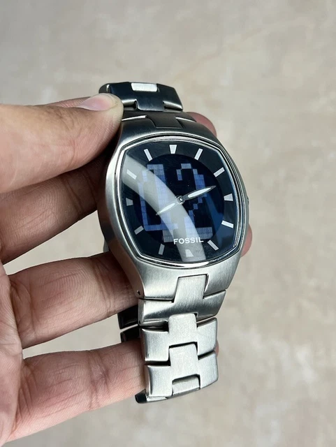 RARE FOSSIL BIG TIC JR-8312 Mens Watch Animated LCD Display, Box + New Battery £150.00 - PicClick UK