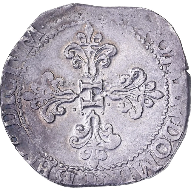 [#1507501] FRANCIA, HENRI III, Franc au Col Plat, 1580, Bordeaux, Plata ...