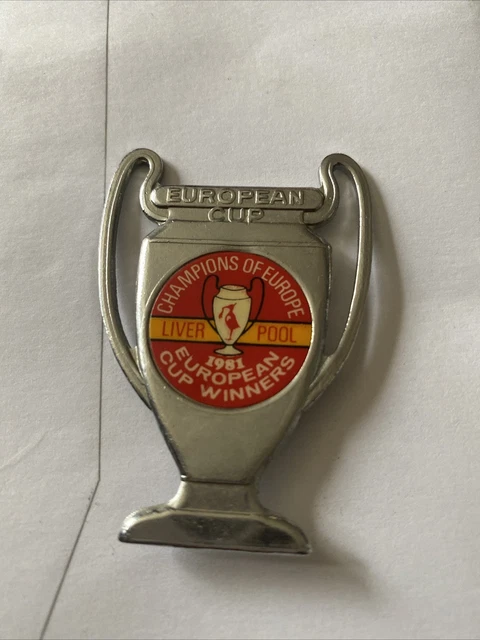 LIVERPOOL FOOTBALL CLUB Vintage Pin Badge EUROPEAN Cup CHAMPIONS ...