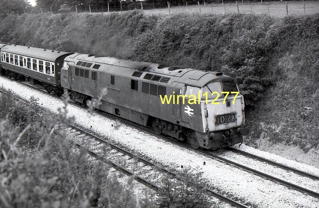 6X4 COLOUR RAILWAY photograph Class 52 D1028 at Hemerden £1.00 ...