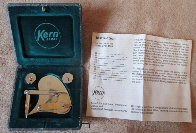 KERN DOTTING PEN 1069 Boxed Swiss Made Very Good Condition Scientific ...
