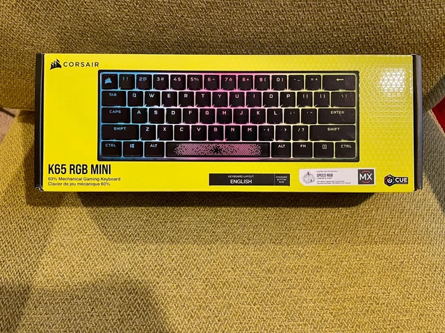 CORSAIR K65 RGB MINI 60% Mechanical Gaming Keyboard - Cherry MX Speed ...