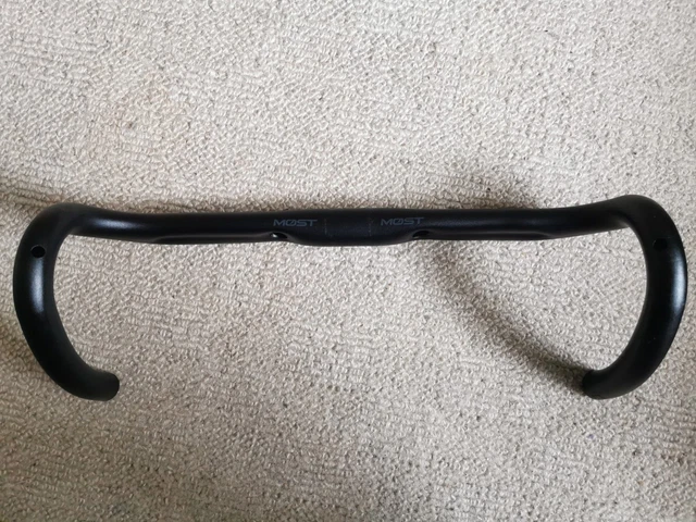 PINARELLO MOST JAGUAR Aero XA TiCR Alloy Handlebar 44cm (41.5cm) Black ...