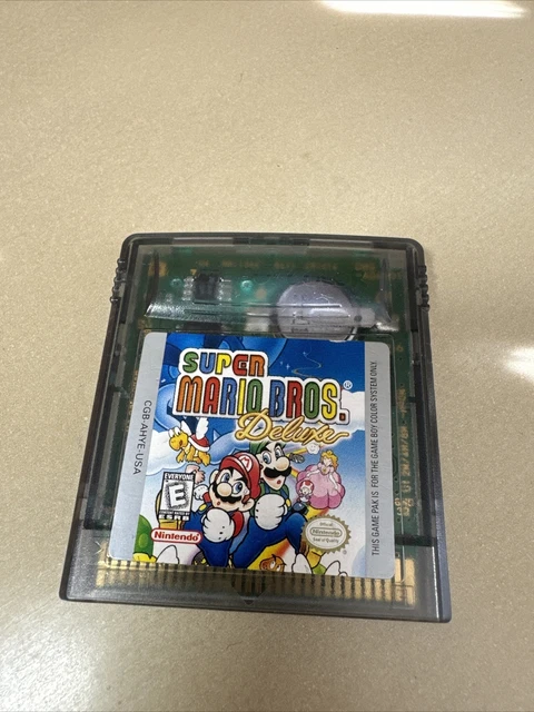 SUPER MARIO BROS. Deluxe GBC GB (Nintendo GameBoy Color, 1999) Game ...