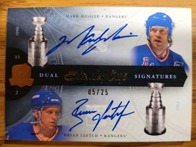 2011-12 THE CUP Double Coupe Stanley Signatures Mark Messier/Brian ...