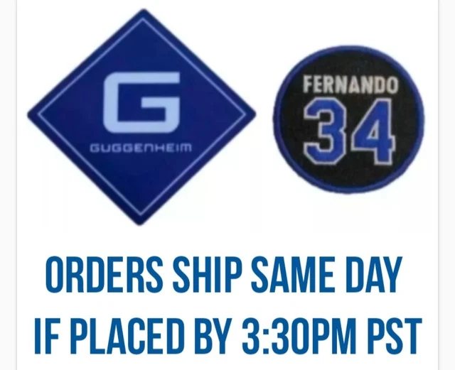 (2) 2024 LA Dodgers Fernando Valenzuela Memorial Jersey Patch ...