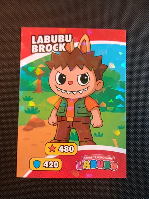 LABUBU BROCK POKEMON Labubu Cards Trading Game Card Peru US Seller MINT ...
