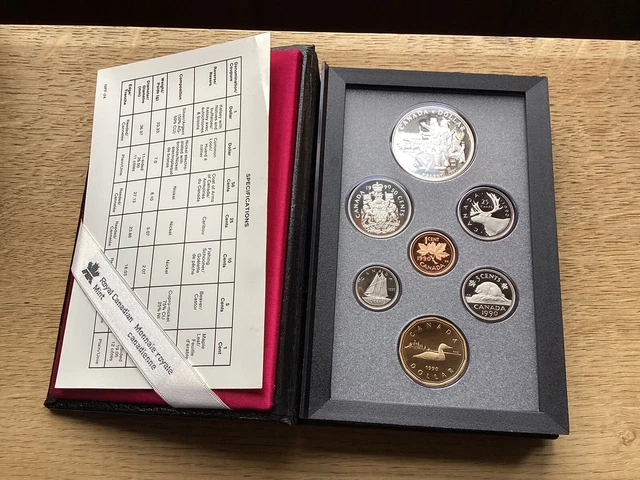 ROYAL CANADIAN MINT 7 Coin 1990 Proof Coin Set. £25.00 - PicClick UK