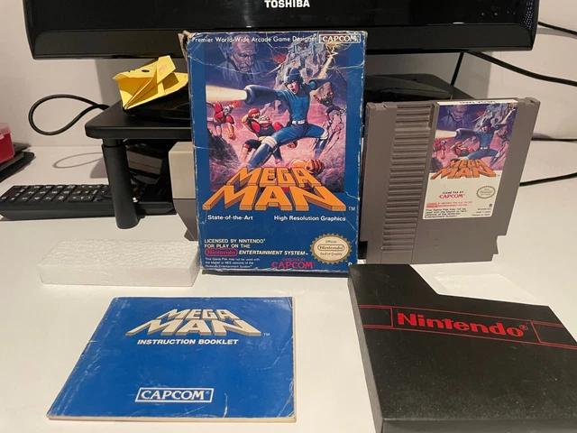 NES MEGA MAN pal B complete original first edition german/spanish EUR ...