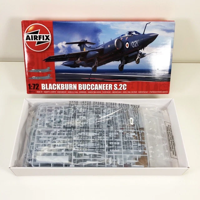 AIRFIX A06021 BLACKBURN Buccaneer S.2C RAF Military Jet Aircraft Model ...