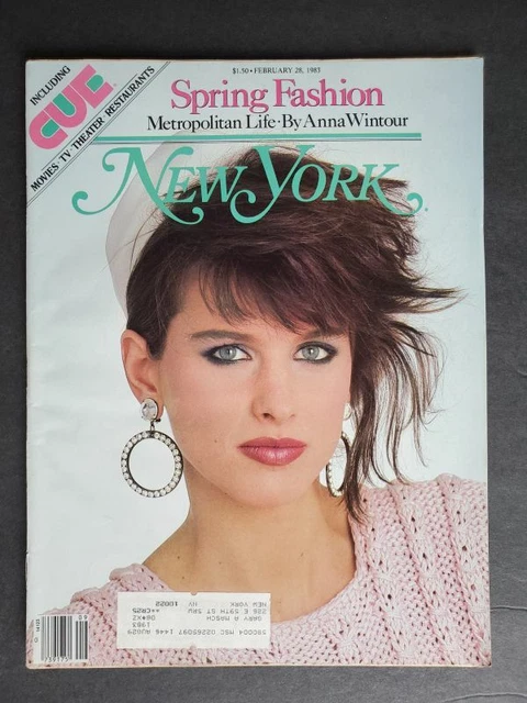 1983 NEW YORK Magazine FRÜHLINGSMODE Elle Macpherson KATHY IRLAND Lise ...