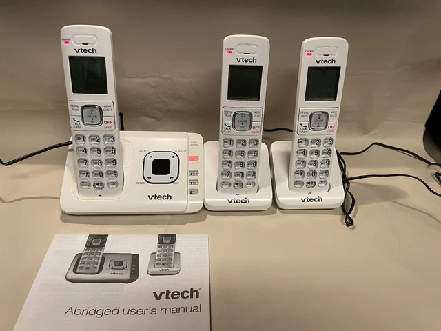 VTECH 3 HANDSET Cordless Digital Answering System w/Caller ID $26.78 ...