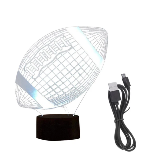 3D NIGHT LIGHT Led Rugby Glowing Sign Rugby Lover Gifts Usb 3d Visual ...